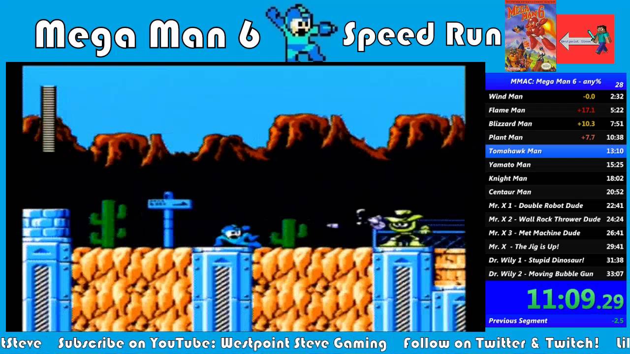 Mega Man 6 Speed Run - 37:30 - YouTube