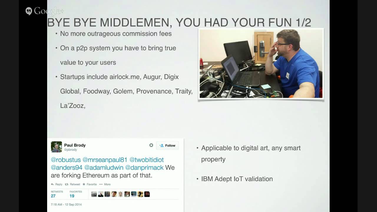 Scottish Bitcoin Meetup - George Hallam, Ethereum - YouTube