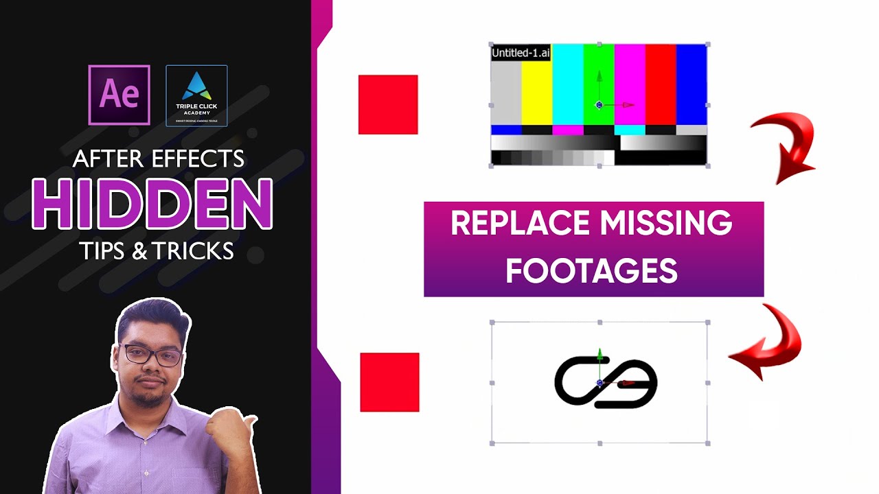 How to Replace Missing Footages in After Effects || Triple Click ...
