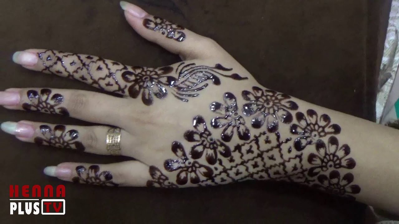 Professional Henna Design Petal Wave - YouTube