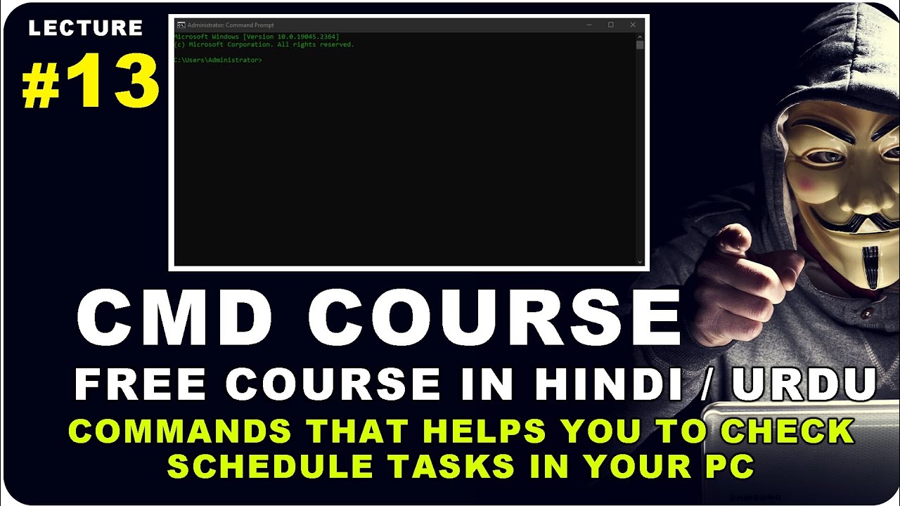 #13 Commands that help you to check schedule tasks in your PC | # ...
