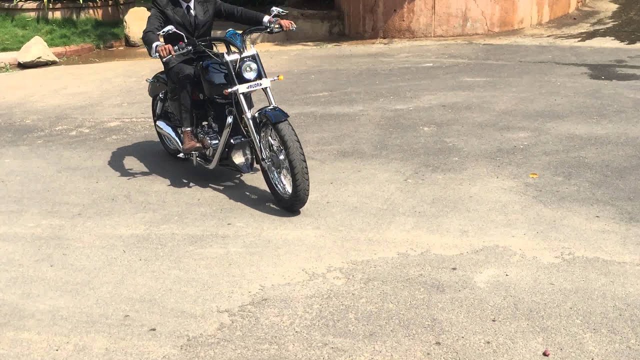 My custom bullet, #Rudra, being bright in for delivery by Mohit Chawda ...