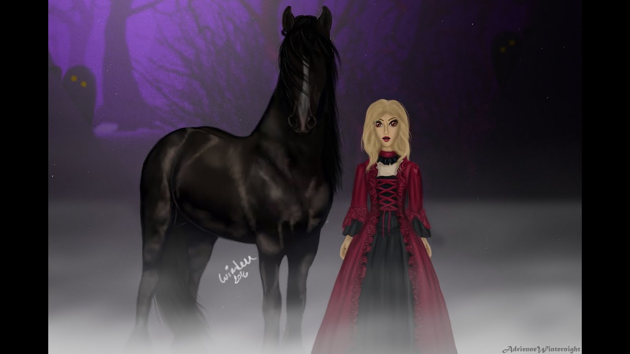 Speedpaint - Vampire with horse - YouTube