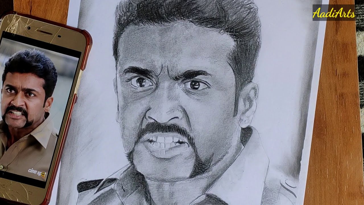 SURIYA Sketch | Drawing | Easy For Beginners - YouTube