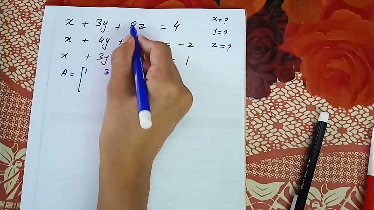 Method Of Factorization Triangular Method Crout S Method Numerical Methods Youtube