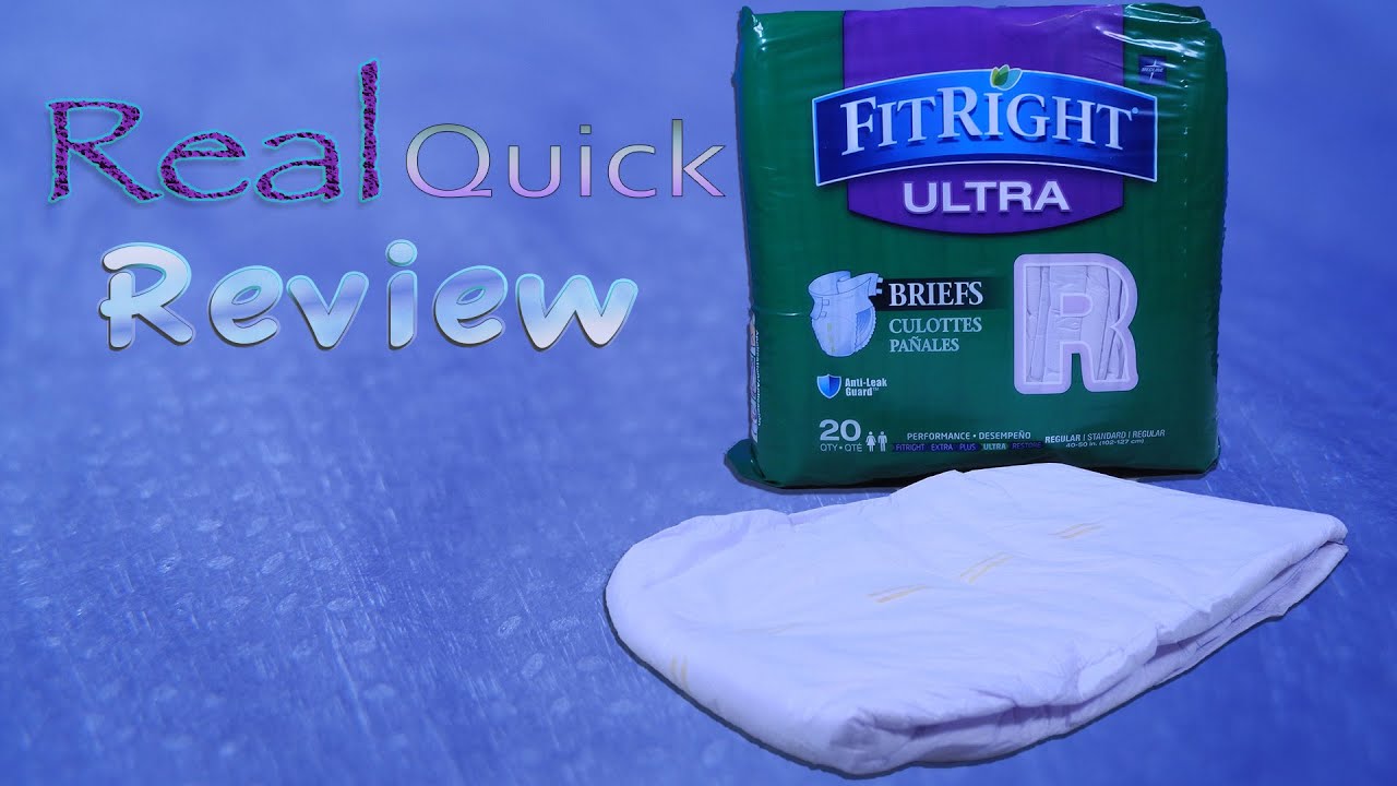 Real Quick Review Fit Right Ultra #adultdiaper - YouTube