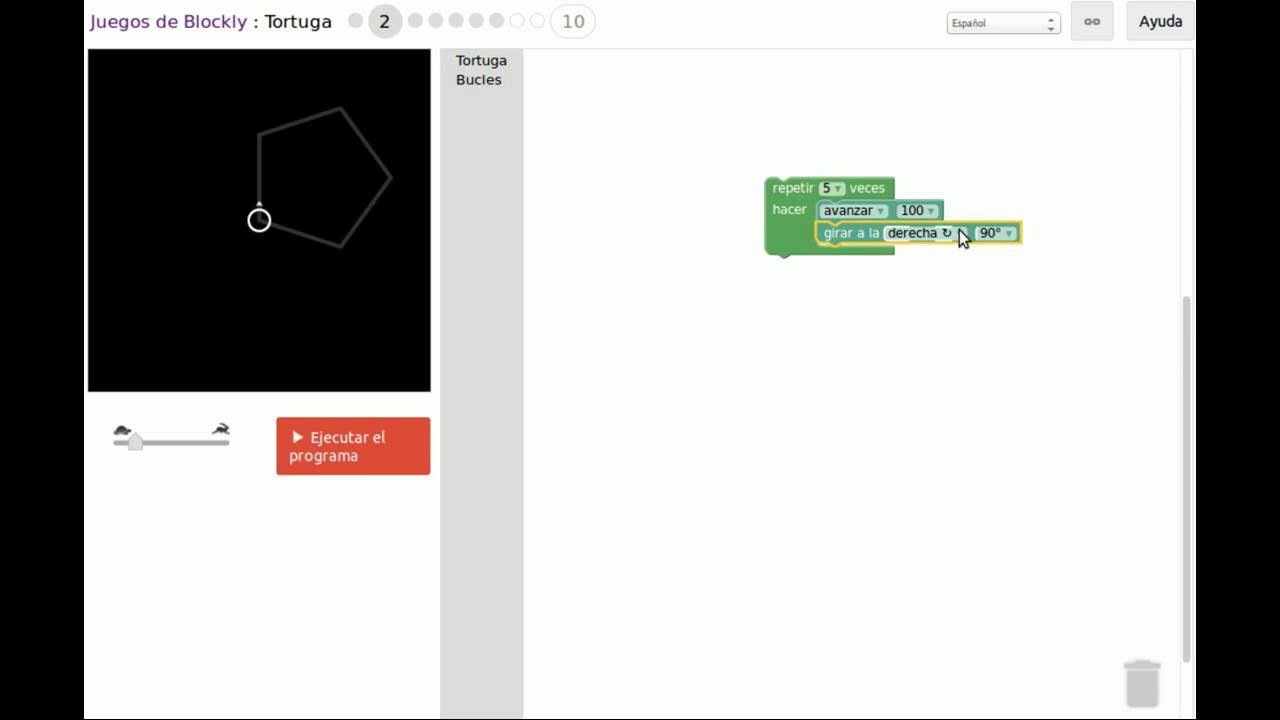 Blockly: Introduccion a La Tortuga - YouTube