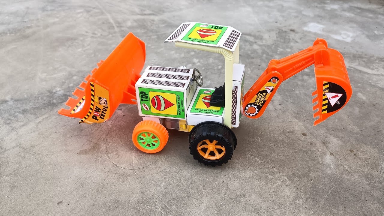 jcb fully loading backhoe tractor | how to make matchbox jcb backhoe ...