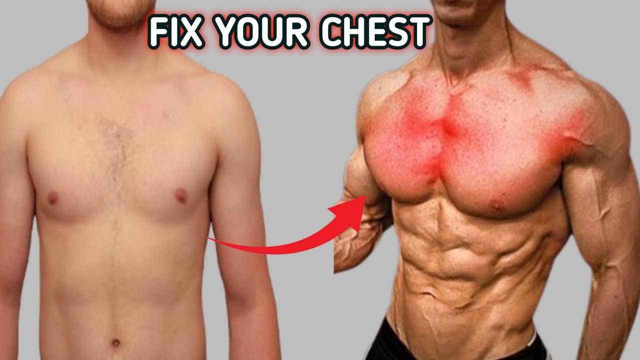 Fix Your Chest in 4 Minutes a Day! (No GYM EQUIPMENTS) - YouTube