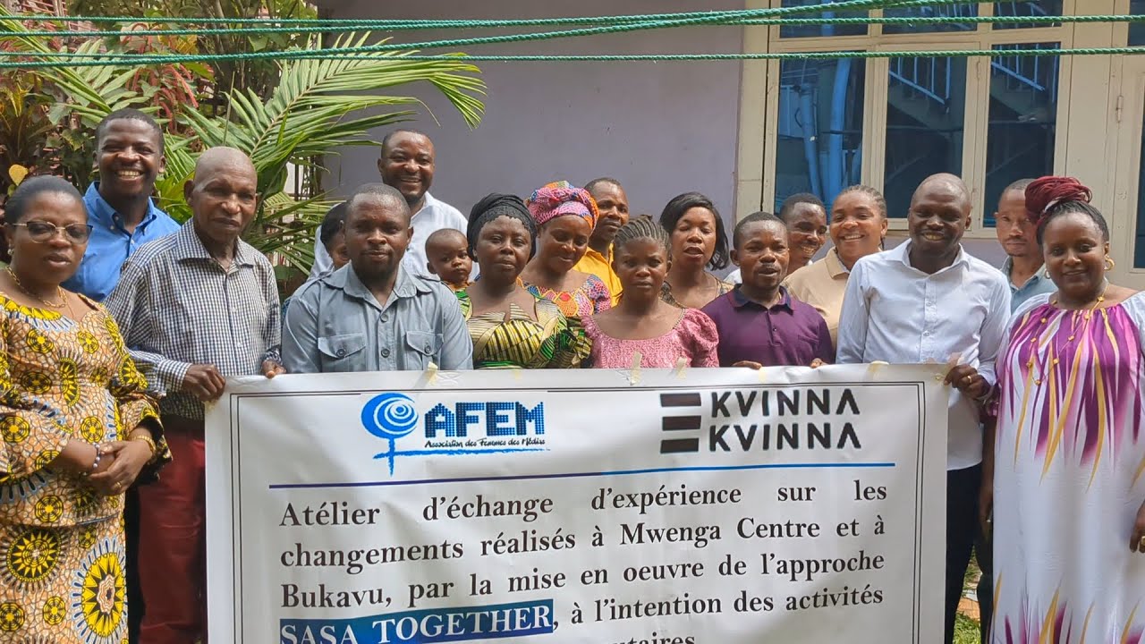 Les activistes SASA Together de Bukavu et du territoire de Mwenga ...