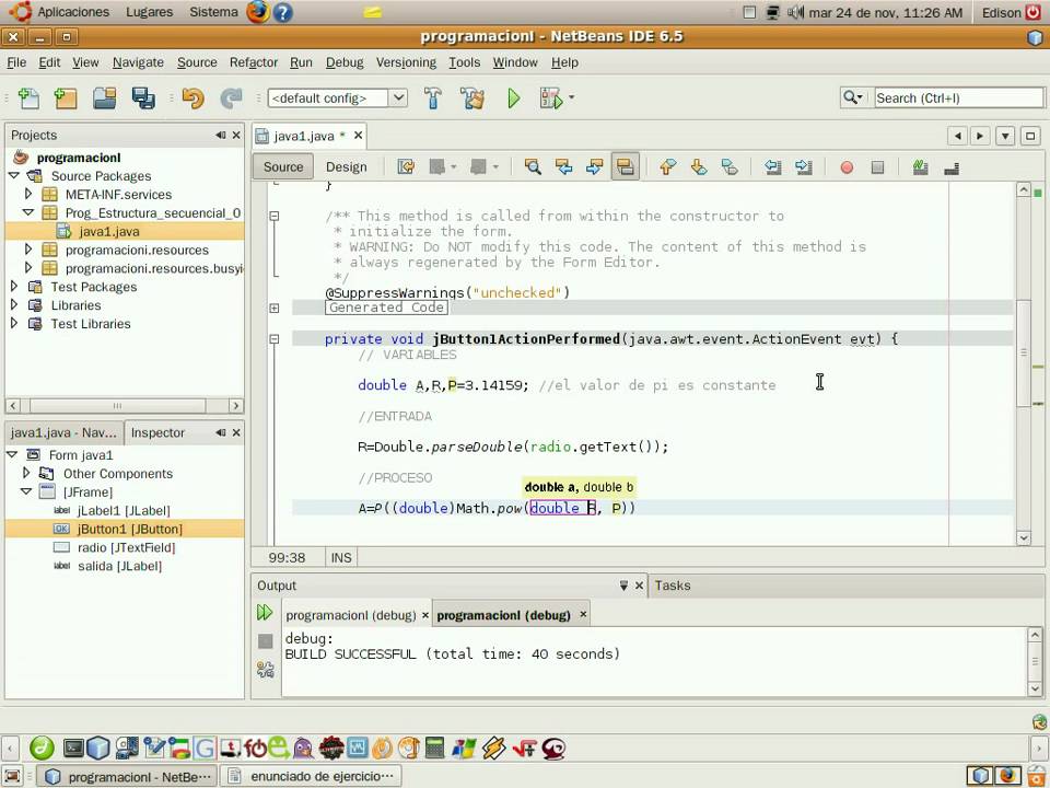[8] Programacion en JAVA con Netbeans, Estructura Secuencial - YouTube
