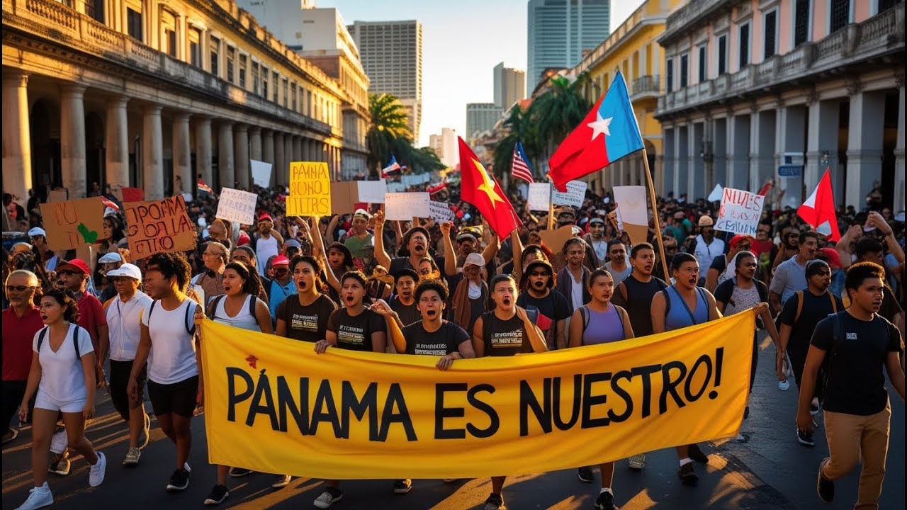 Panama Stands Strong: Anti-Trump Protests Over Canal Threats - YouTube