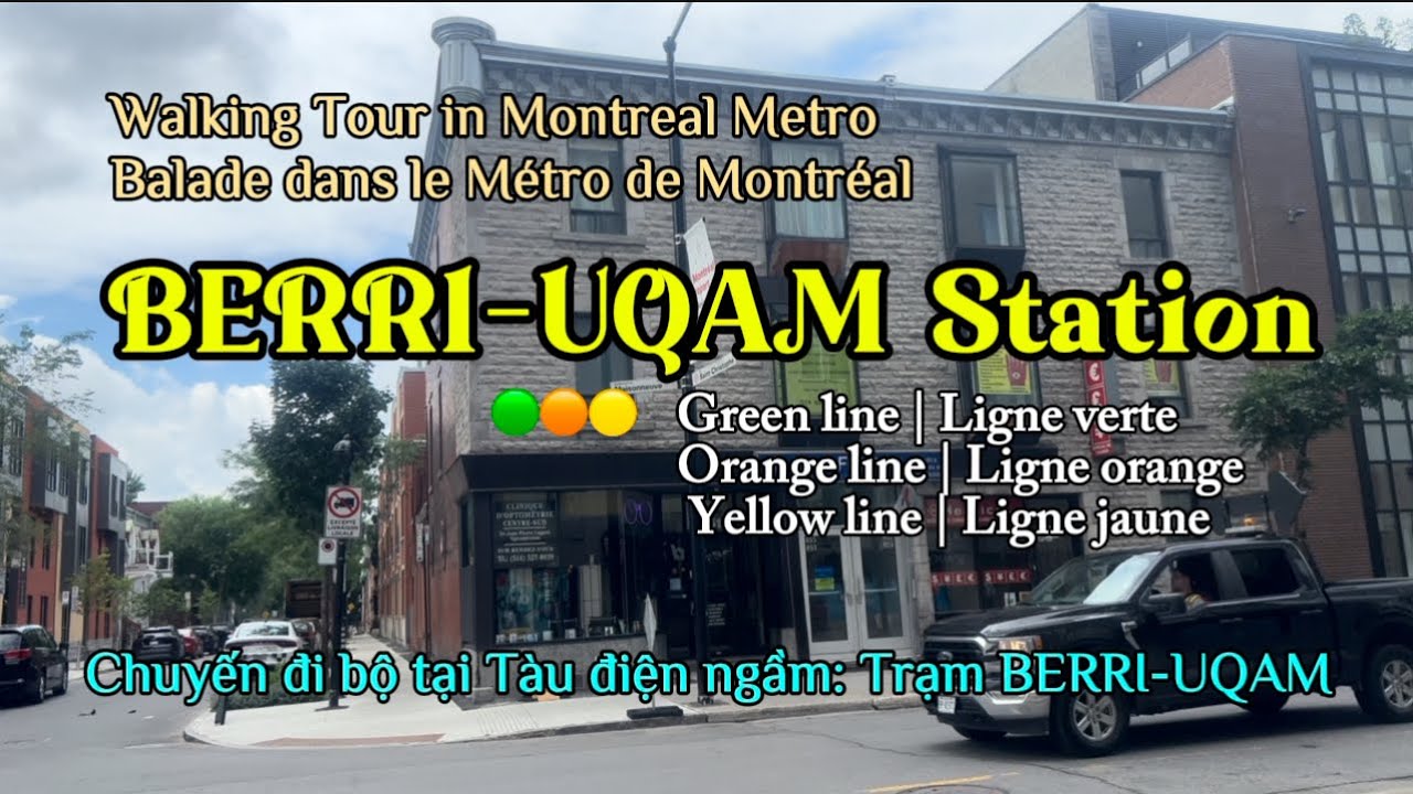 Walk in Montreal Metro: BERRI-UQAM STATION | Ði bộ tại Trạm Berri-UQAM ...