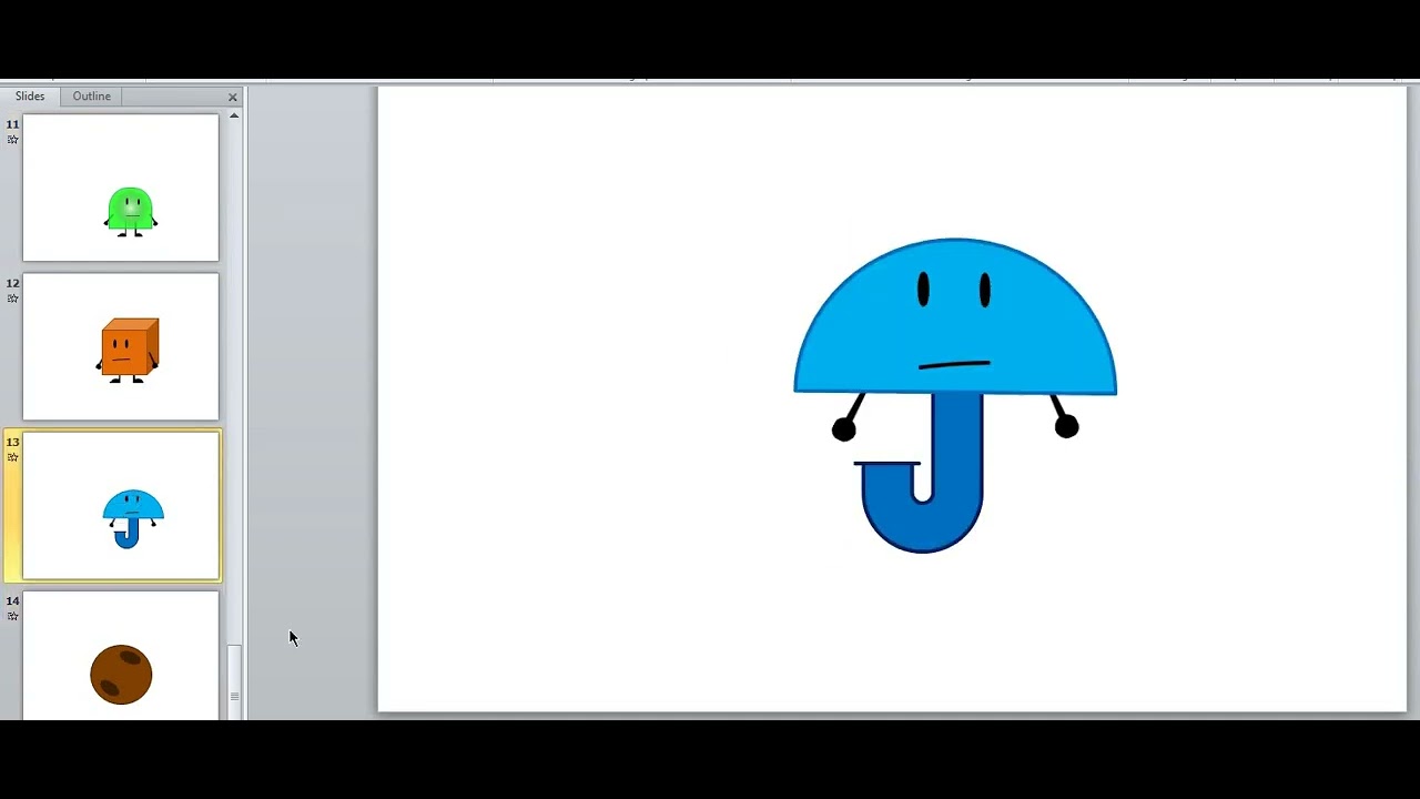 How to make BFDI like Characters in PPT - YouTube