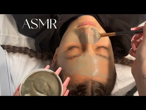 ASMR | relaxing pamper session with my sister 🫧 | cleansing, facemask ...