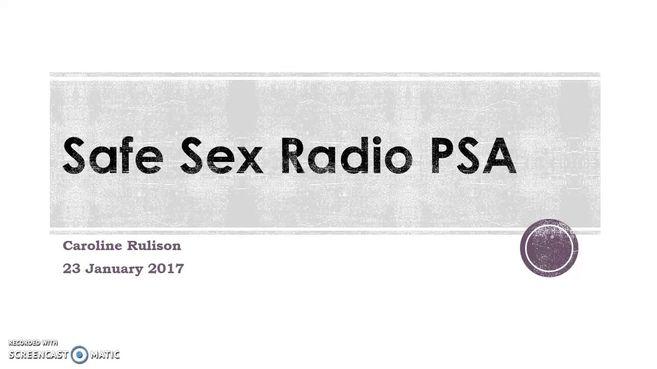 Safe Sex Psa Radio Youtube
