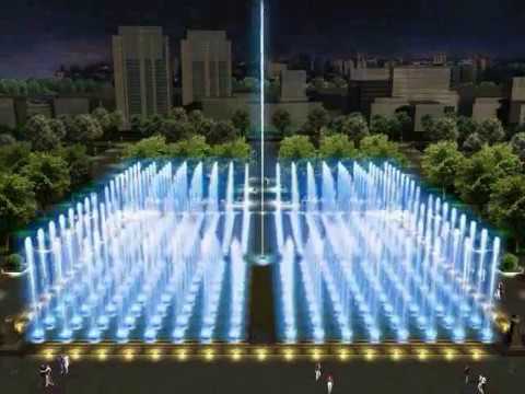 GoFountain-Simulation Matrix Floor Fountain - YouTube