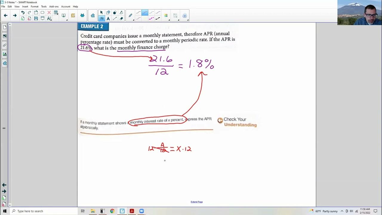 Financial Algebra Chapter 3-5 Video - YouTube