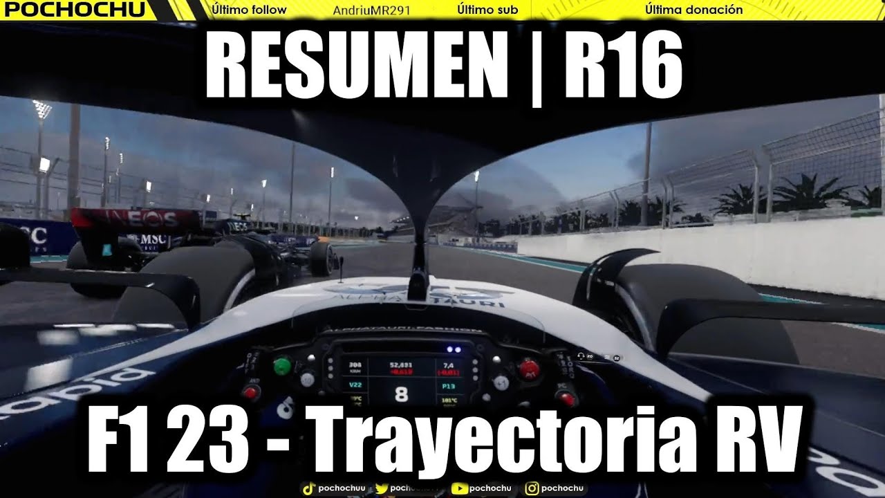F123 Realidad Virtual! - Resumen R16 - Trayectoria - YouTube