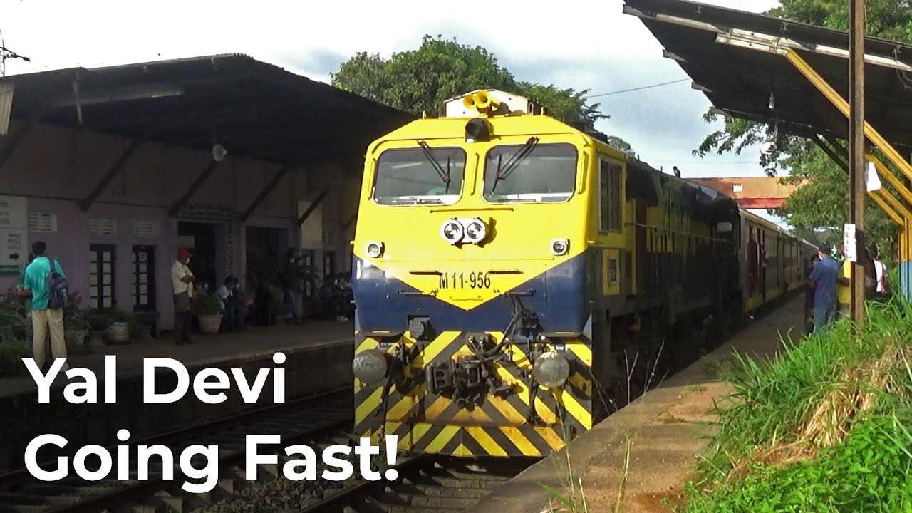 Yal Devi Express Train Going Fast with Indian Latest ICF Coaches in Sri ...