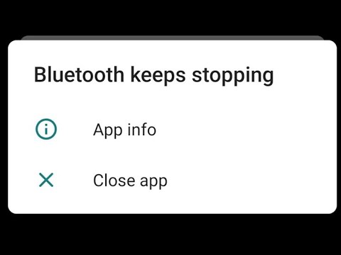 How to fix Bluetooth keeps stopping close app on android - YouTube