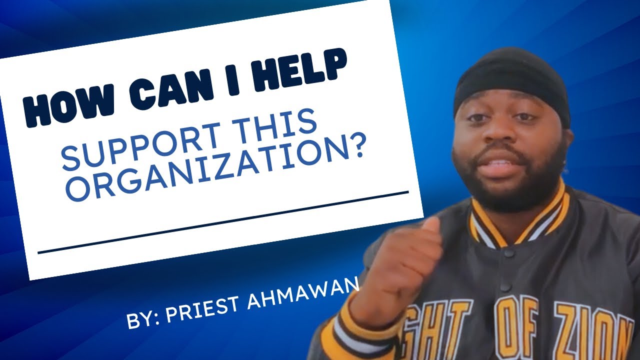 HOW CAN I HELP SUPPORT THIS ORGANIZATION? - YouTube