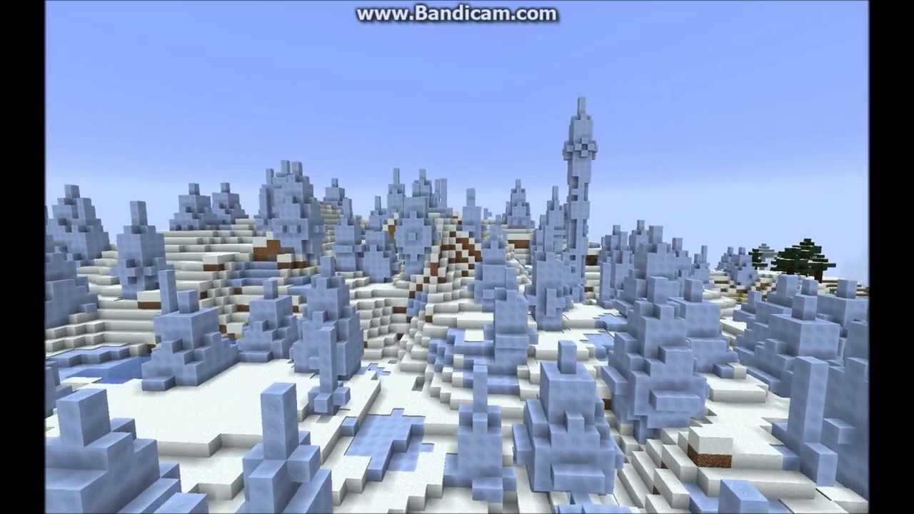 Minecraft 1.7.2 New Ice Spikes Biome! - YouTube