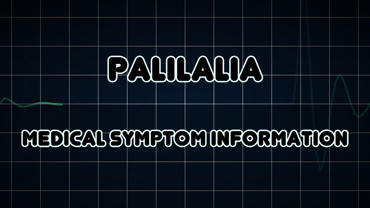 Palilalia (Medical Symptom) - YouTube