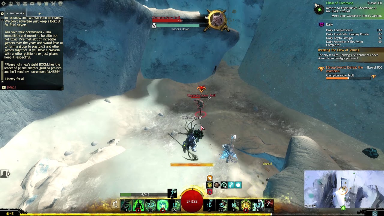 Project Jedi GW2 Rep Jedi Solo Champ Troll Power Reaper Frostgorge ...
