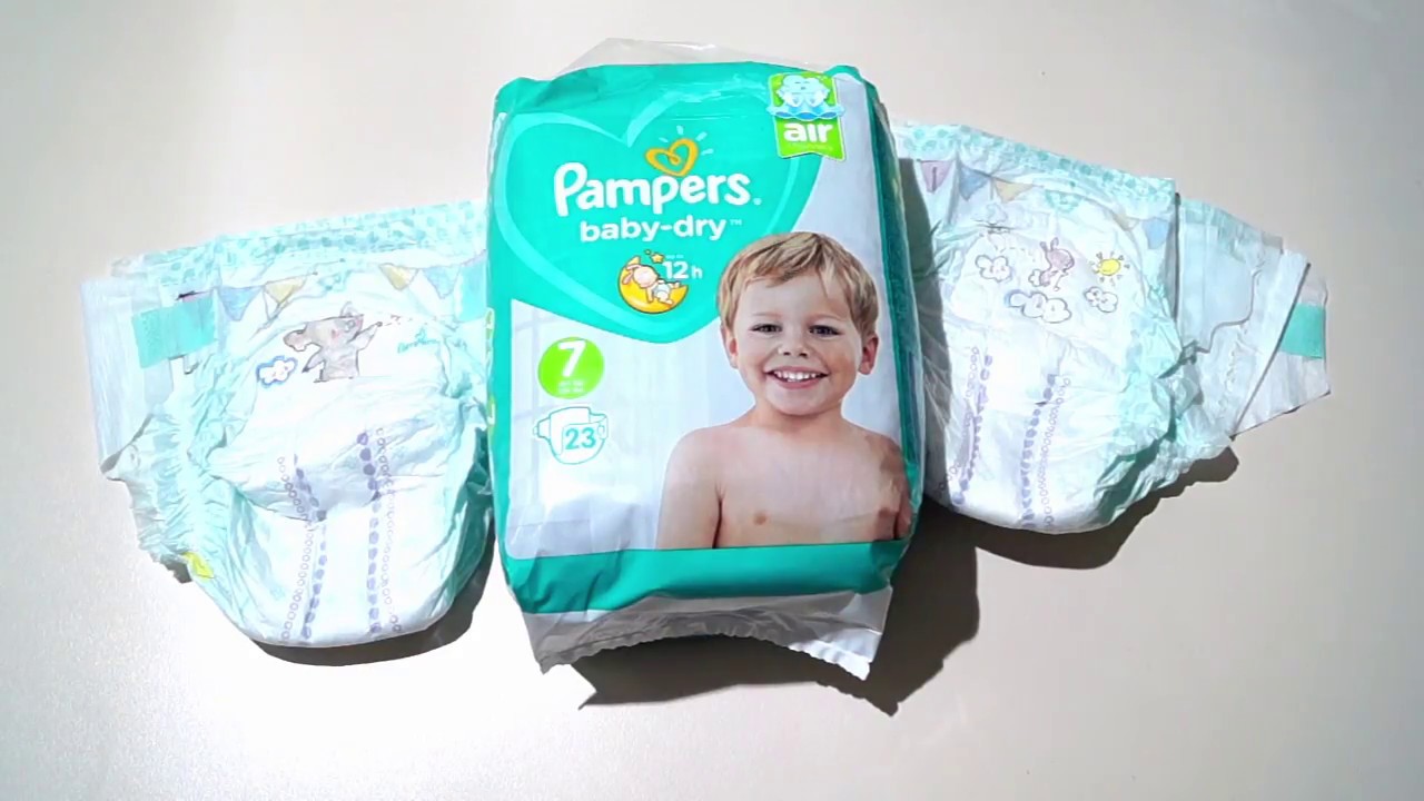 Pampers Baby Dry Gr 7 YouTube