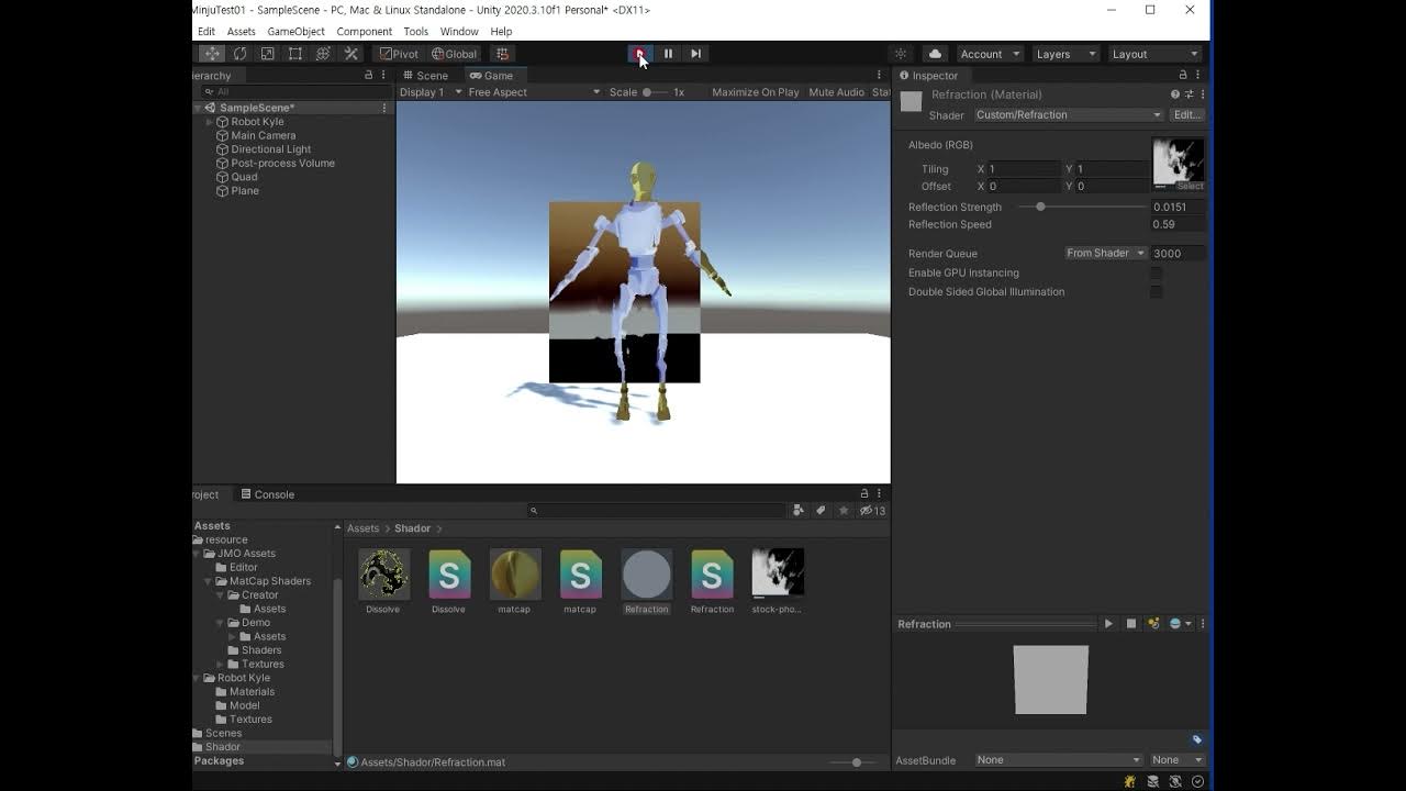 reflection effect(Unity Shader) - YouTube