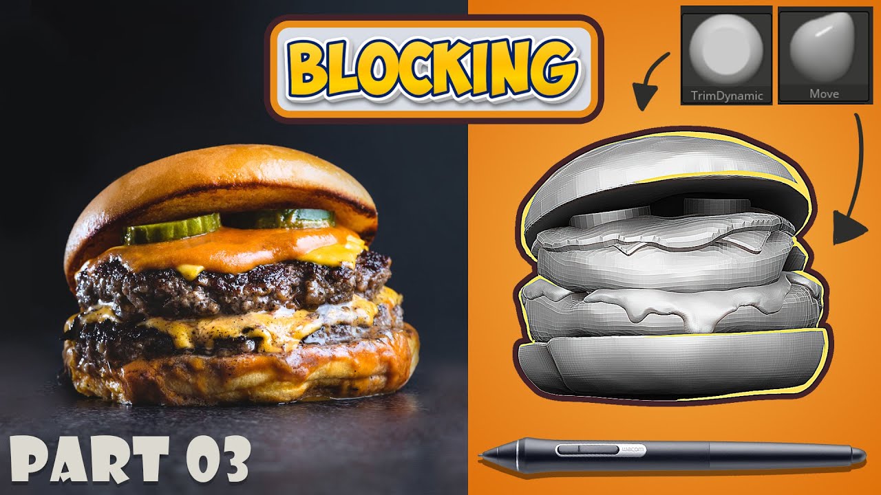 How to model, texture and render a cheeseburger - Part 3 - YouTube