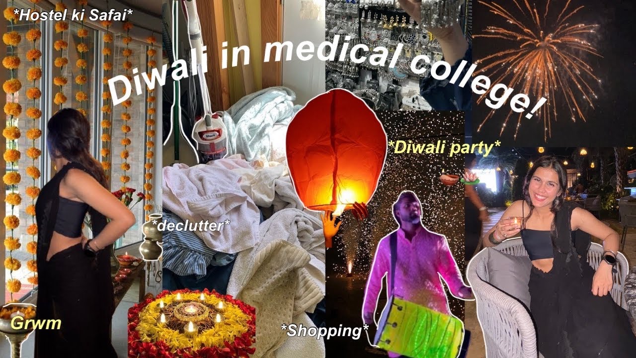 Diwali in Medical college!(my first Diwali party)🪔🧨 - YouTube
