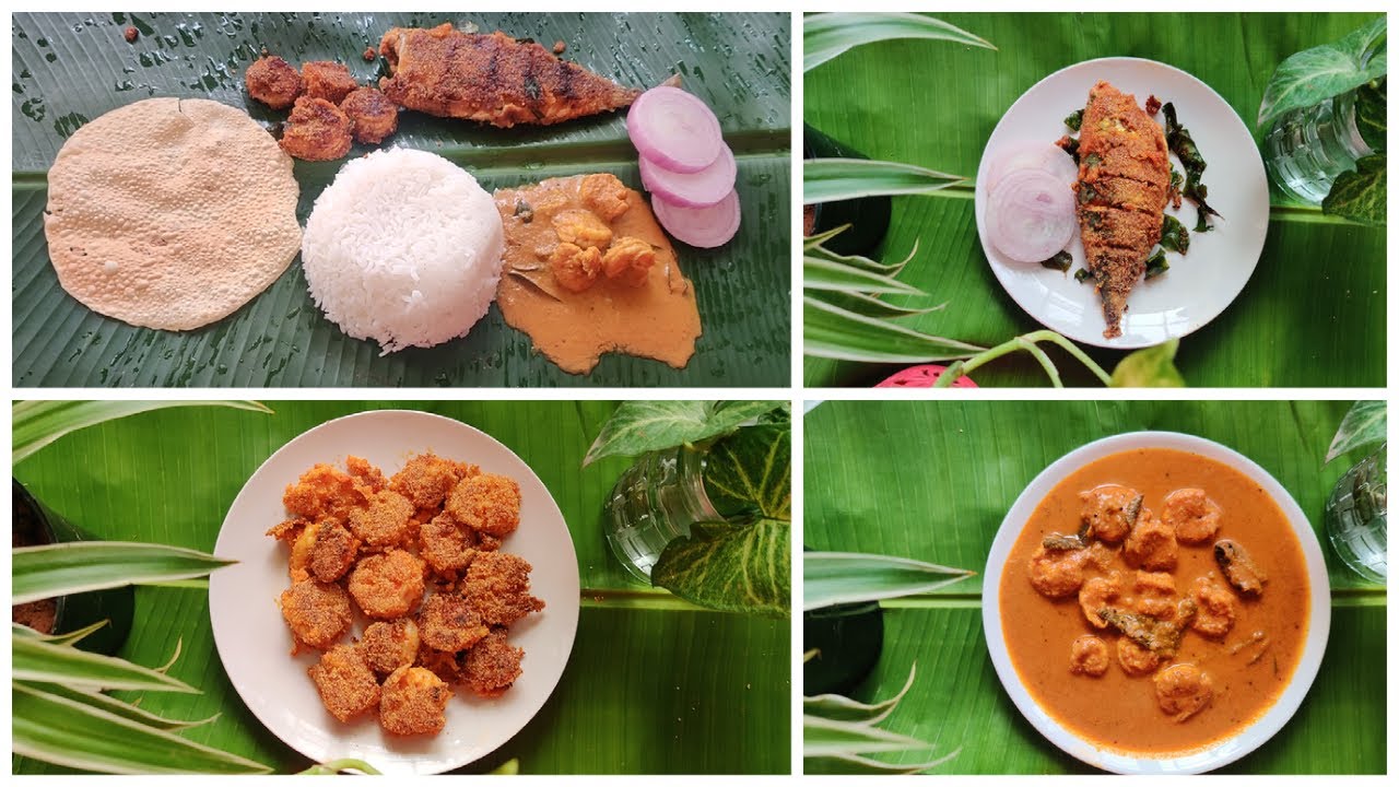 I Cooked Delicious Goan Seafood Thali at Home | Goan prawn curry | Rava ...