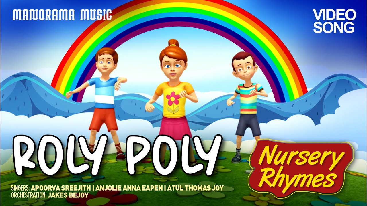 Roly Poly | English Nursery Rhymes Video | Jakes Bejoy | Children ...