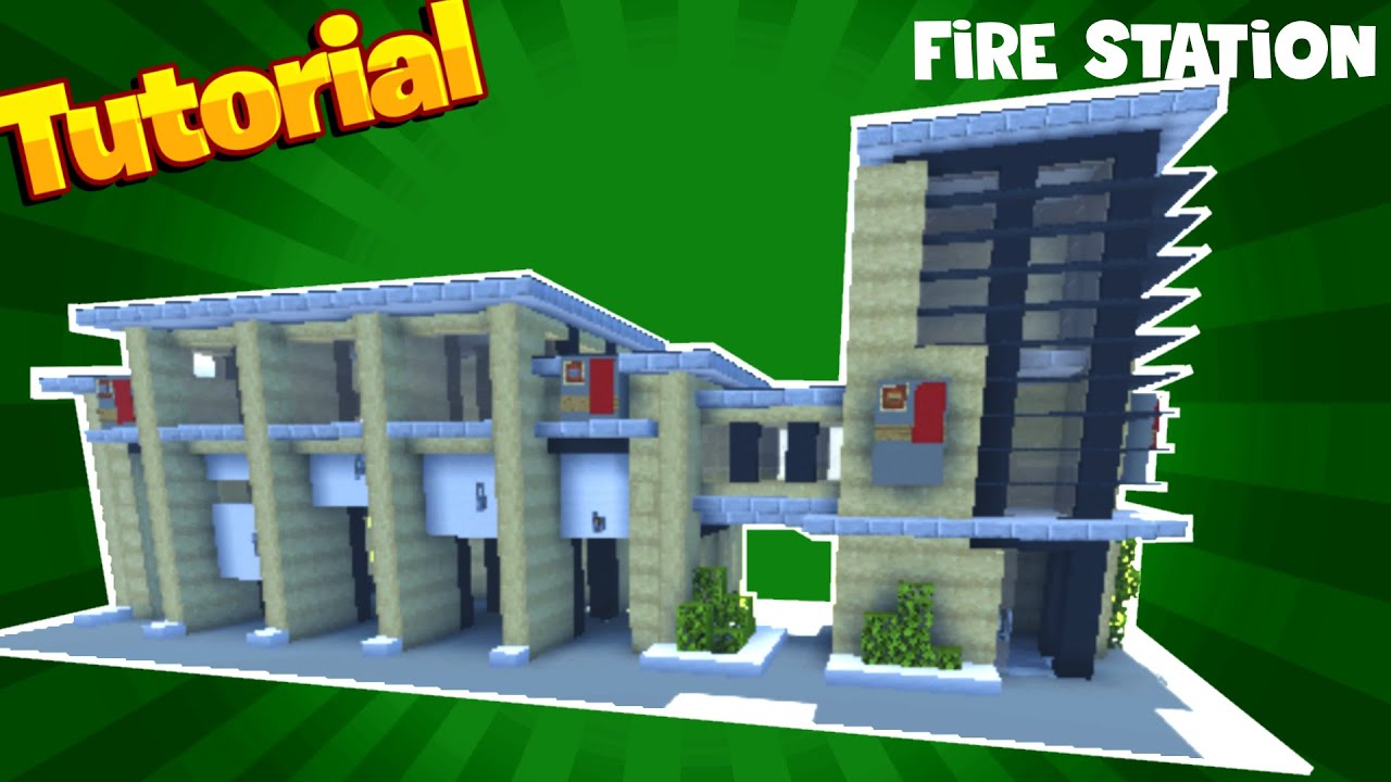Minecraft: Fire Station & Fire Truck - How to Build - YouTube