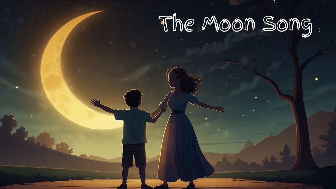 The Moon Song for Kids | Moon and Kids Comparision Song | Moon Nursery ...