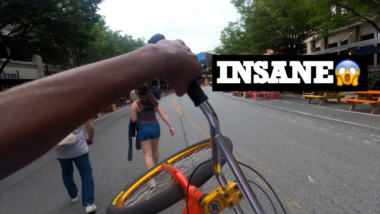 SWERVING AROUND PEOPLE + WHEELIES IN BUSY TRAFFIC *CLOSE CALLS* - YouTube