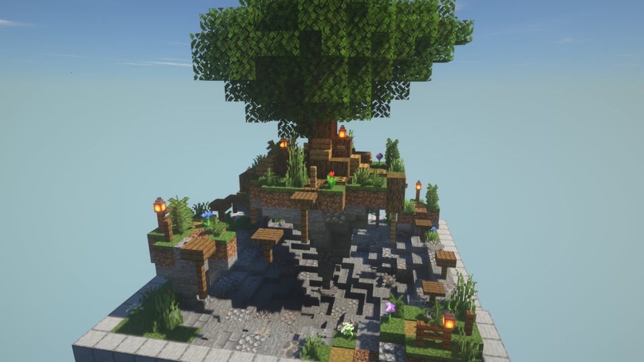 Minecraft 16x16 Build (028) | Floating Island - YouTube