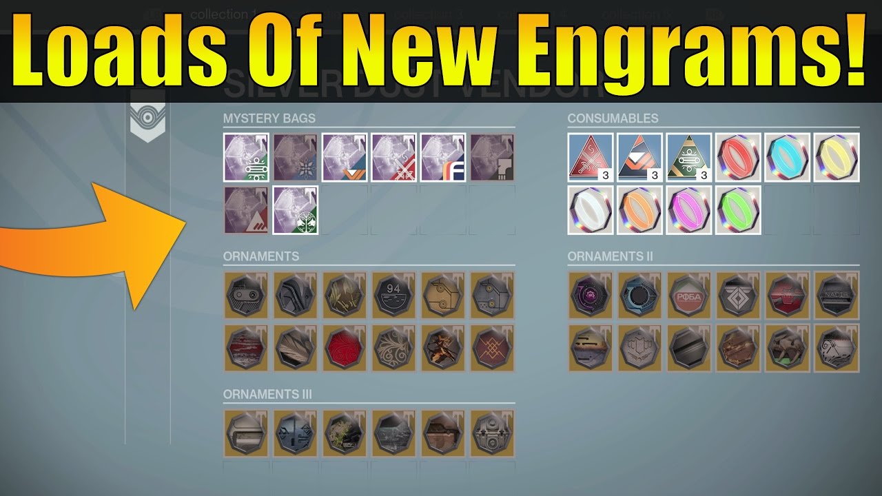 Destiny - NEW Age Of Triumph Engrams Icy Engram, Unity Engram, Arena ...