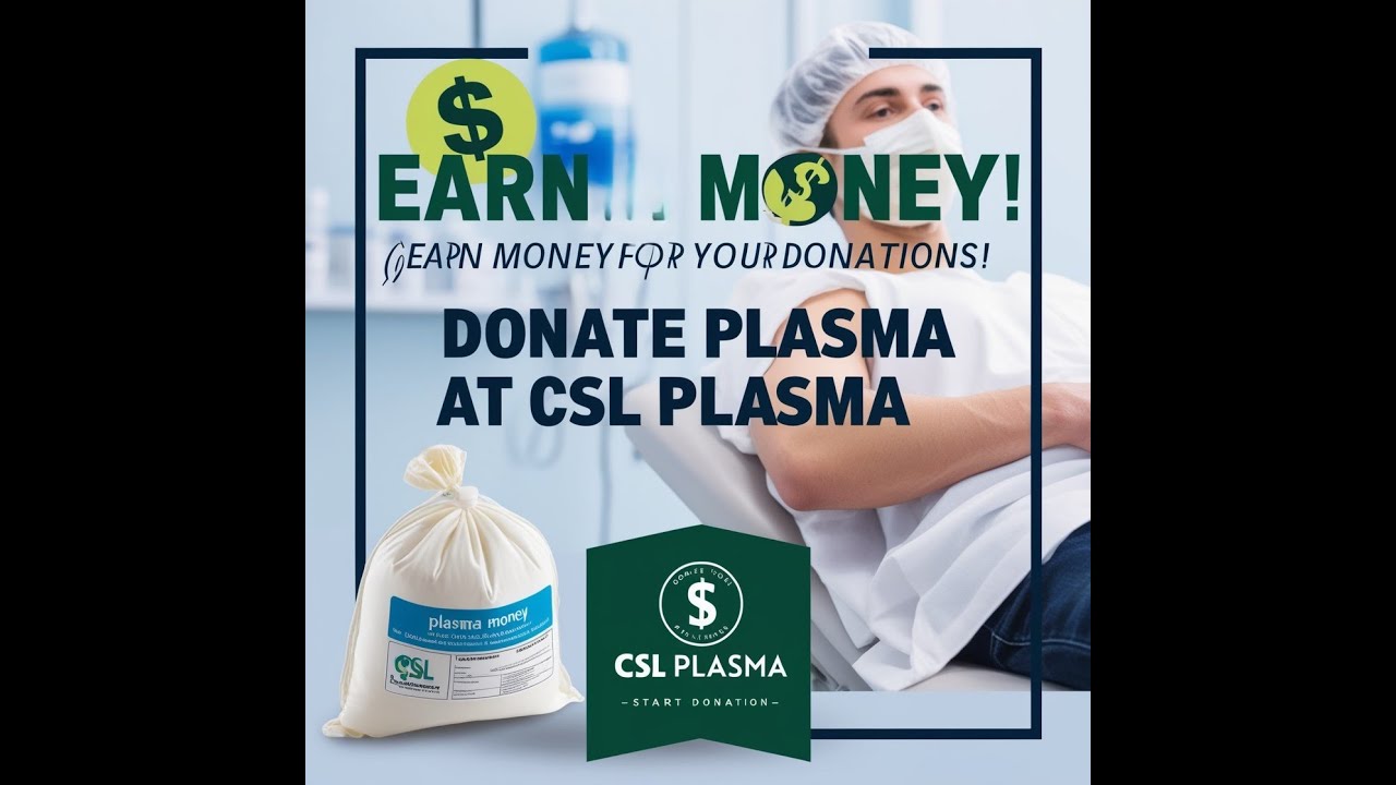 Donate Plasma at CSL Plasma | Earn Money up $200 per week - YouTube