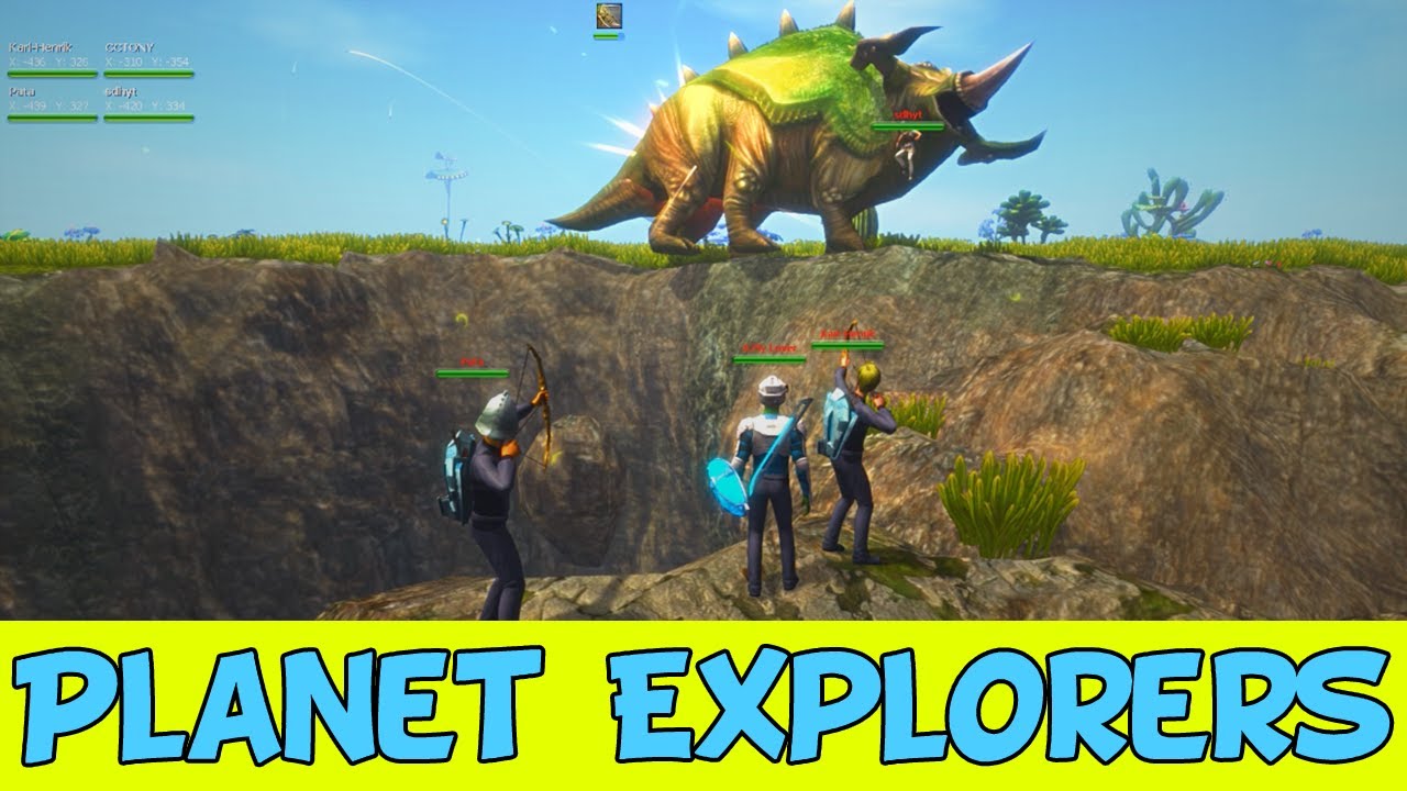 Monster Killing Crew! - Free Roam Multiplayer - Planet Explorers Part 1 - YouTube
