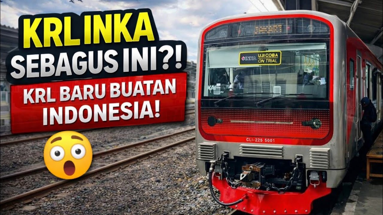 Mencoba Naik KRL INKA Buatan Indonesia… GAK NYANGKA! - YouTube