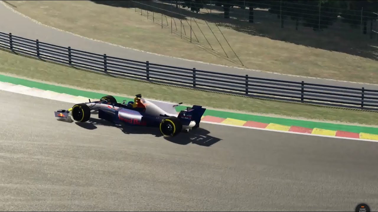 F1 driving at the Spa Francorchamp in BeamNG - YouTube