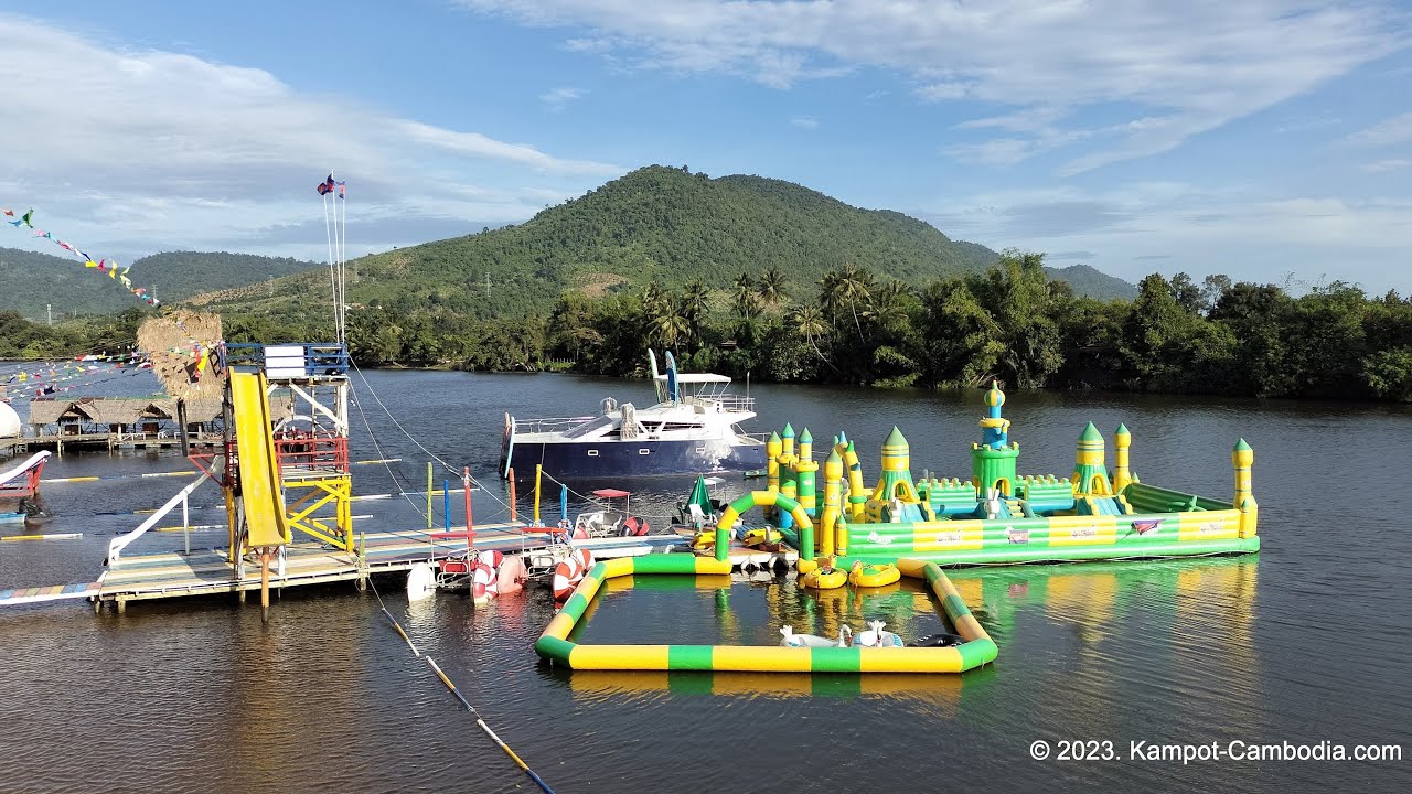 Daung TE River Park in Kampot, Cambodia - YouTube