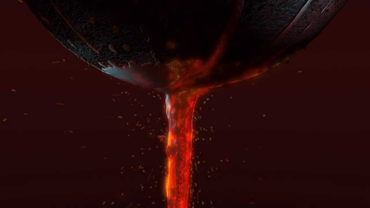 Flux4K shot05 stream of lava in Realflow and Vray - YouTube