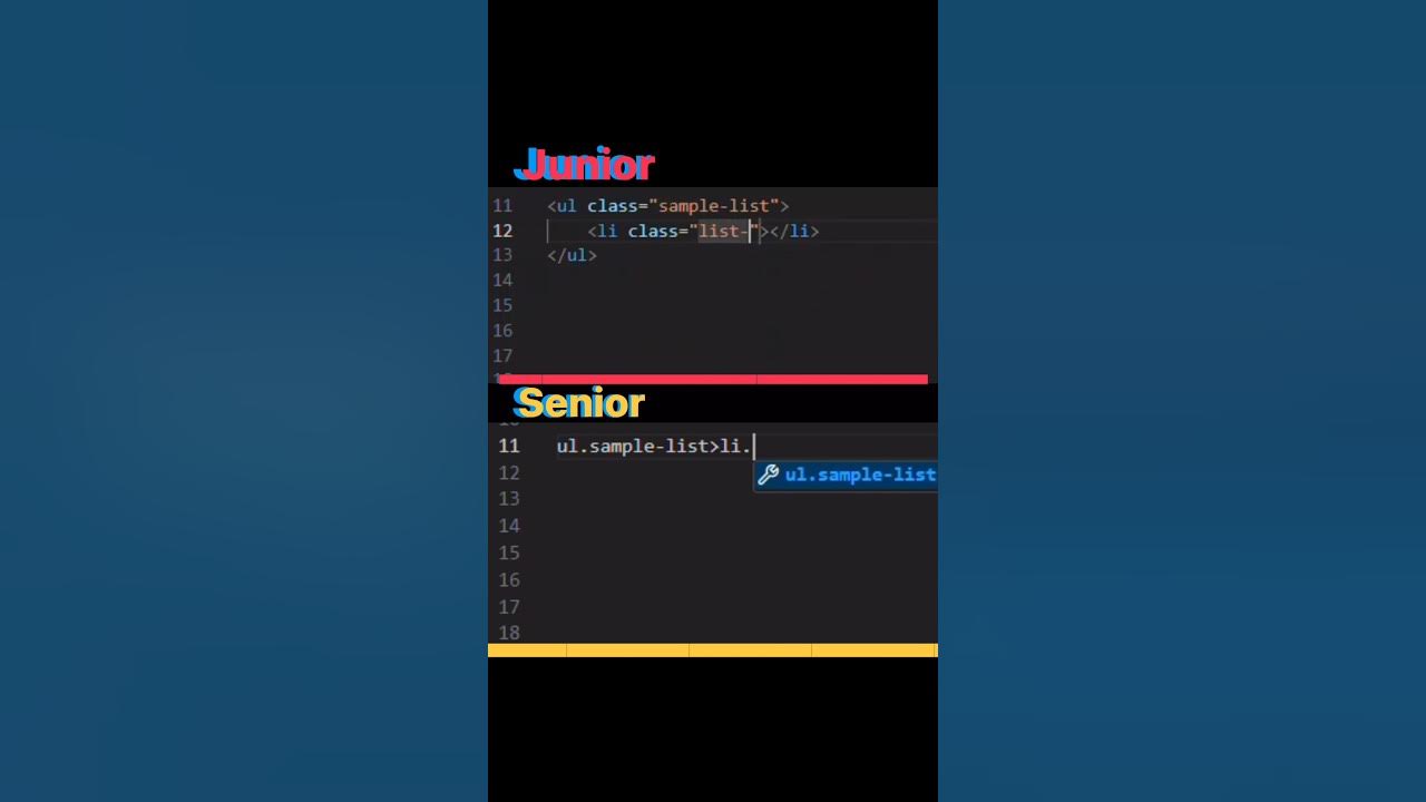 junior Vs Senior Frontend developer #javascript #programming #coding #html #css#html5# ...