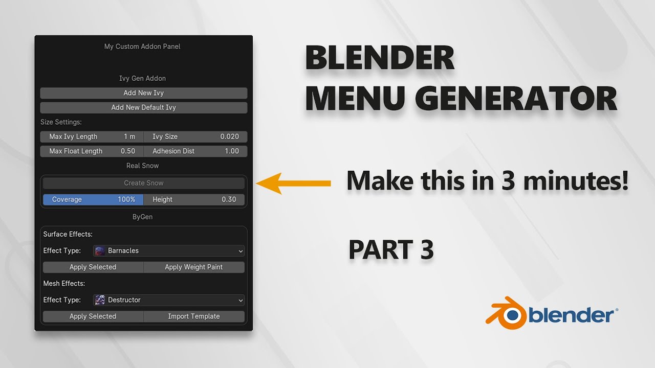 Blender 3d Menu Generator: Make Your Own Menu 3 (Custom Pie Menu) - YouTube