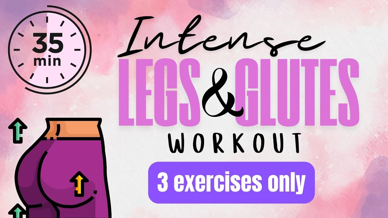 35 min INTENSE LEGS & GLUTES Workout | With weights (BB or heavy DB set ...