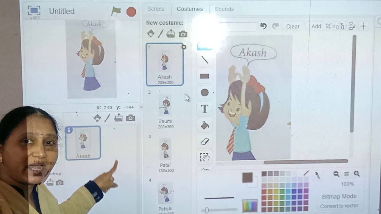 Std 3 ch 6 scratch animation Asanas animation - YouTube